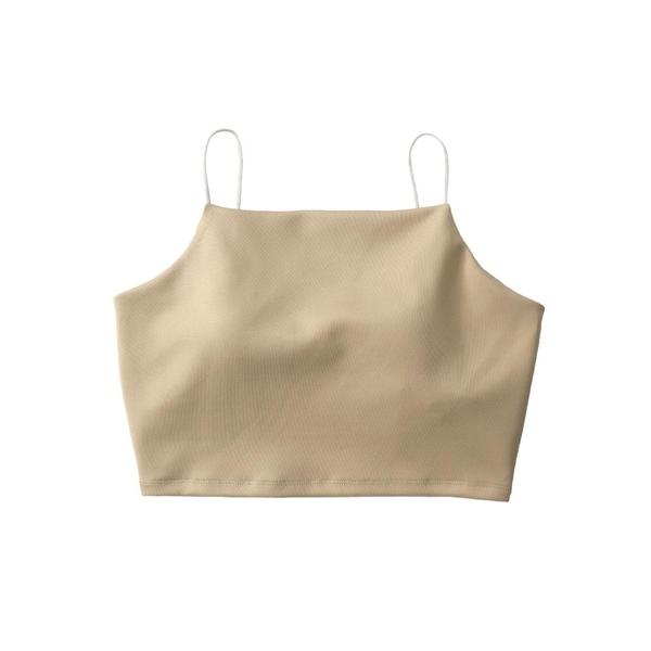 ZOZO問い合わせ番号:92632168ショップ:DRESSLAVE，ドレスレイブブランド:DRESSLAVE，ドレスレイブ商品名:bra cami midriff(パット付きミドリフ丈インナーキャミソール)カテゴリ:トップス>キャミ...