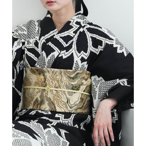 ZOZO問い合わせ番号:92632526ショップ:utatane，ウタタネブランド:utatane，ウタタネ商品名:帯単品 小袋帯 ニコアンティーク 墨流し 抹茶カテゴリ:水着/着物・浴衣>和装小物ブランド品番:5279624200素...