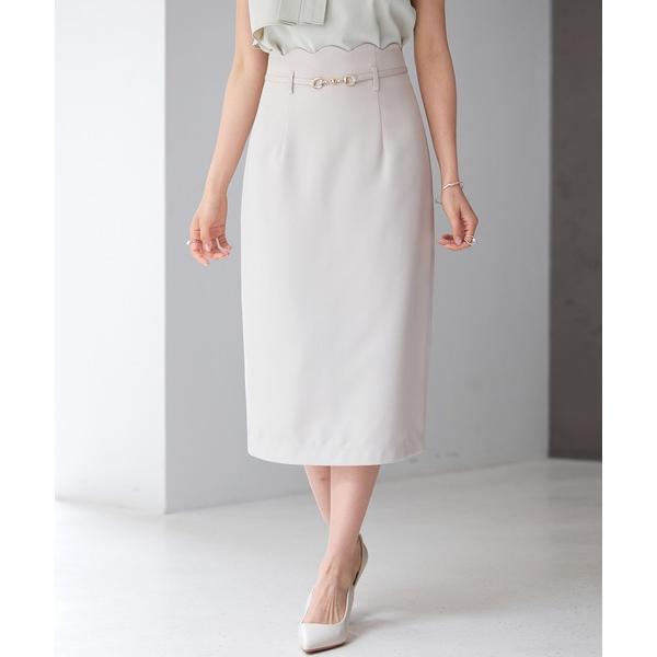 ZOZO問い合わせ番号:92632695ショップ:SAISON DE PAPILLON，セゾン ド パピヨンブランド:SAISON DE PAPILLON，セゾンドパピヨン商品名:スカラップハイウエストスカートカテゴリ:スカート>スカ...