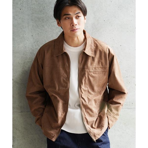 『タイムセール実施中』ZOZO問い合わせ番号:92633709ショップ:JIGGYS SHOP，ジギーズショップブランド:JIGGYS SHOP，ジギーズショップ商品名:スウェードタッチ ジップジャケット ブルゾンカテゴリ:ジャケット/アウ...