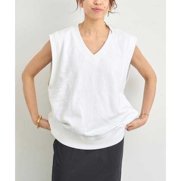 ZOZO問い合わせ番号:92665509ショップ:IENA，イエナブランド:IENA，イエナ，LOOPWHEELER，ループウィラー商品名:LOOPWHEELER for LOWERCASE 別注 ライトツリウラケ Vネックベストカテゴリ:...