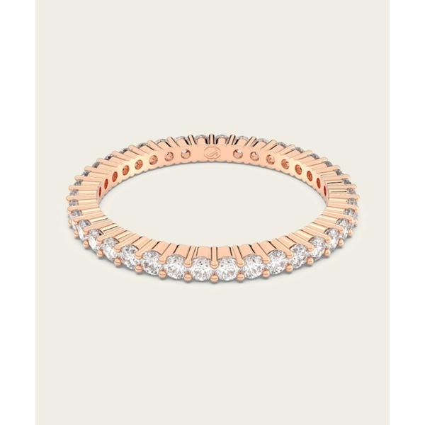 ZOZO問い合わせ番号:92667843ショップ:SWAROVSKI，スワロフスキーブランド:SWAROVSKI，スワロフスキー商品名:【公式】【スワロフスキー】Matrix Vittore リング ラウンドカット， ホワイト， ローズゴー...