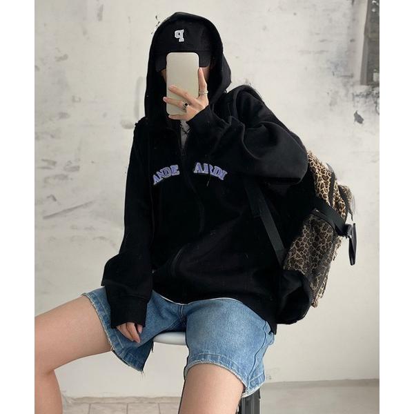 『タイムセール実施中』ZOZO問い合わせ番号:92668218ショップ:VIBGYOR，ヴィブジョーブランド:VIBGYOR，ヴィブジョー商品名:[NARULA/ナルラ]カレッジスタイル オーバーサイズ ロゴ フーディー(CZ)カテゴリ:ト...