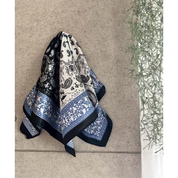 ZOZO問い合わせ番号:92699317ショップ:RiNc，リンクブランド:ARTIFICIAL SWEETENER，アーティフィシャル　スウィートナー商品名:【 ARTIFICIAL SWEETENER 】シルクタッチペイズリースカーフカ...