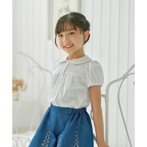 『セール実施中』ZOZO問い合わせ番号:92700097ショップ:組曲，クミキョクブランド:組曲，クミキョク商品名:【110-140cm】レーシー ブラウスカテゴリ:トップス>シャツ/ブラウスブランド品番:HSKGGM0323素材:オ...