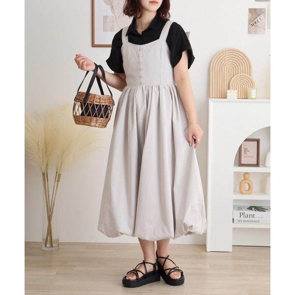 『タイムセール実施中』ZOZO問い合わせ番号:92700197ショップ:FUNALIVE，ファンアライブブランド:FUNALIVE，ファンアライブ商品名:nohea　後ろリボンバルーンジャンスカカテゴリ:ワンピース/ドレス>ジャンパー...