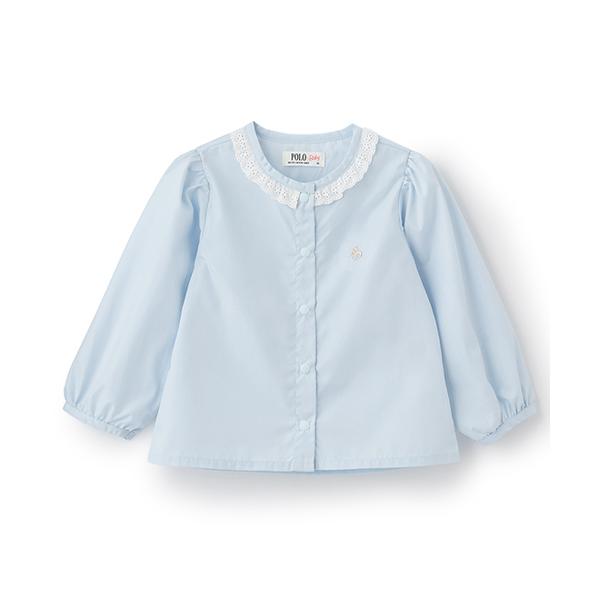 『セール実施中』ZOZO問い合わせ番号:92700733ショップ:petit main，プティマインブランド:petit main，プティマイン商品名:【POLO BCS】衿レースブラウスカテゴリ:トップス>シャツ/ブラウスブランド品...