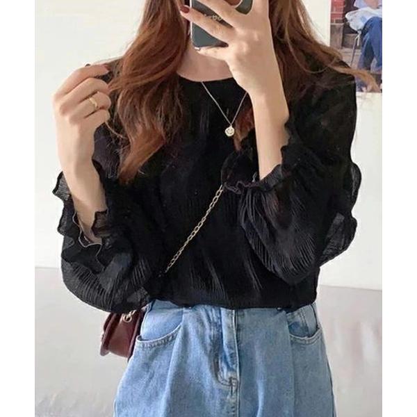 『タイムセール実施中』ZOZO問い合わせ番号:92731613ショップ:Ada.，エイダブランド:maison de LATIR，メゾンドラティール商品名:上品ボリュームスリーブシアーブラウスカテゴリ:トップス>シャツ/ブラウスブラン...