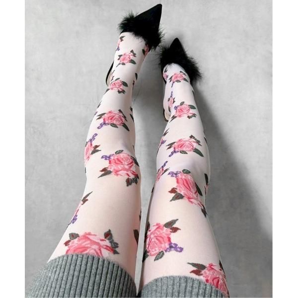 『タイムセール実施中』※このアイテムは返品・交換対象外商品です。ZOZO問い合わせ番号:92732698ショップ:Port，ポートブランド:IMARI，イマリ商品名:【 IMARI / イマリ 】 フラワー シアー タイツカテゴリ:レッグウ...