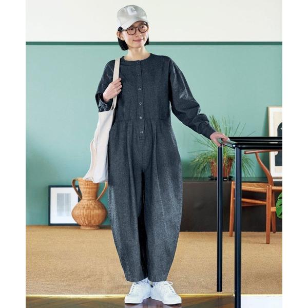 『タイムセール実施中』ZOZO問い合わせ番号:92732771ショップ:FELISSIMO，フェリシモブランド:Sunny clouds，サニークラウズ商品名:サニークラウズ　シャンブレーのオールインワン〈レディース〉カテゴリ:オールインワ...