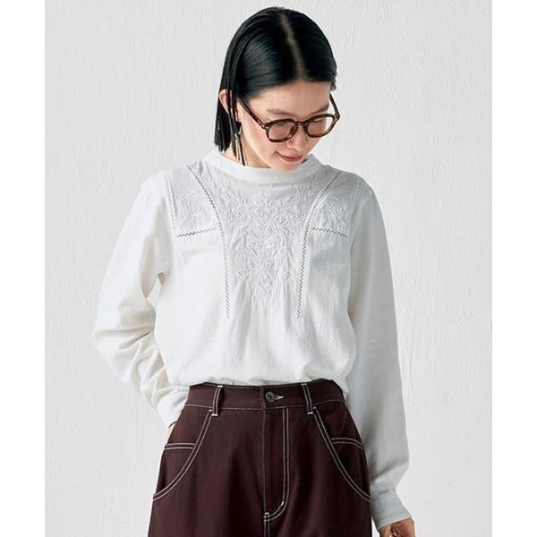 『タイムセール実施中』ZOZO問い合わせ番号:92732784ショップ:FELISSIMO，フェリシモブランド:Sunny clouds，サニークラウズ商品名:サニークラウズ　ｆｅａｔ．　ｍｉｉ　刺しゅうコットンブラウス〈レディース〉カテゴ...