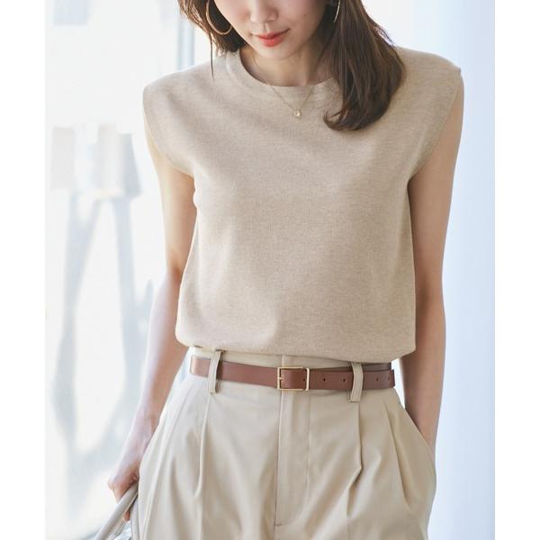 『タイムセール実施中』ZOZO問い合わせ番号:92733828ショップ:ROPE' PICNIC，ロぺピクニックブランド:ROPE' PICNIC，ロペピクニック商品名:【洗濯機OK】LEVITAゼロスリーブサマーニットプルオーバーカテゴリ...