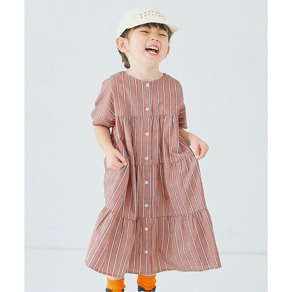 『セール実施中』ZOZO問い合わせ番号:92764587ショップ:F.O.Online Store，エフオーオンラインストアブランド:p.premier，ピードットプルミエ商品名:【ジュニア対応】ストライプ前後２WAYティアードシャツワンピ...