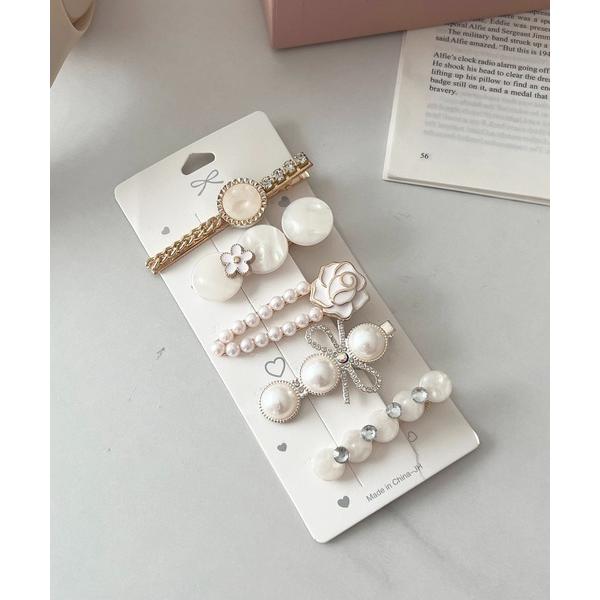 ZOZO問い合わせ番号:92764789ショップ:apres jour，アプレジュールブランド:apres jour，アプレジュール商品名:【apres jour×ARIAZ】アソートパールセットヘアピンカテゴリ:ヘアアクセサリー>ヘ...