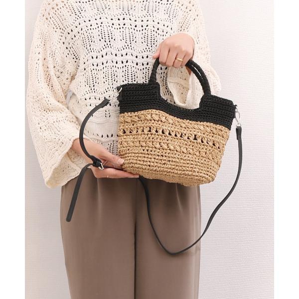 『セール実施中』ZOZO問い合わせ番号:92765875ショップ:UNBILLION，アンビリオンブランド:cache cache，カシュ カシュ商品名:カシュカシュ cachecache / 切替柄編2wayミニトートカテゴリ:バッグ&g...