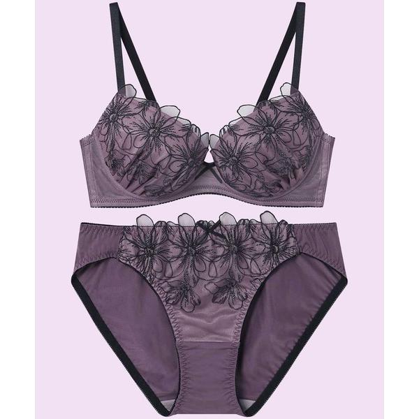 ※このアイテムは返品・交換対象外商品です。ZOZO問い合わせ番号:92766511ショップ:AMPHI，アンフィブランド:AMPHI，アンフィ商品名:【まる胸メイク】ブラ＆ショーツセット 大花モチーフ×エンブロイダリーレースカテゴリ:アンダ...