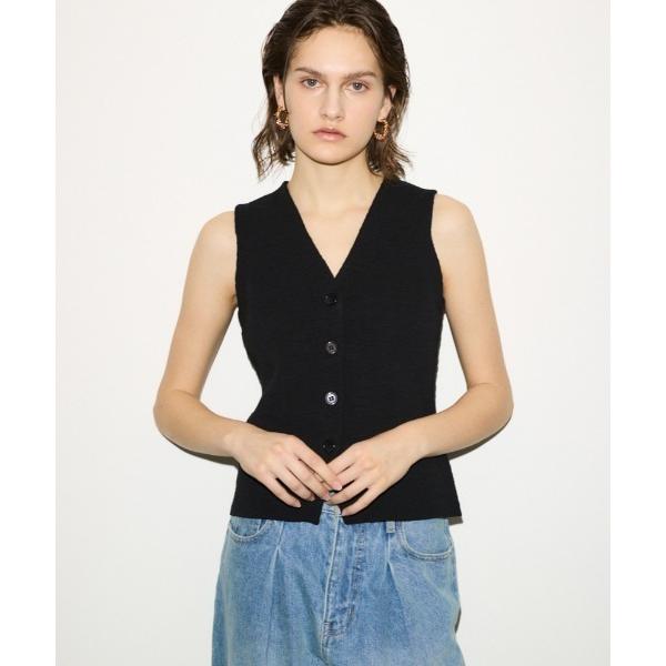 『タイムセール実施中』ZOZO問い合わせ番号:92767020ショップ:SLY，スライブランド:THROW by SLY，スローバイスライ，SLY，スライ商品名:THROW　V/N BUTTON VEST Vネック ボタン ベストカテゴリ:...