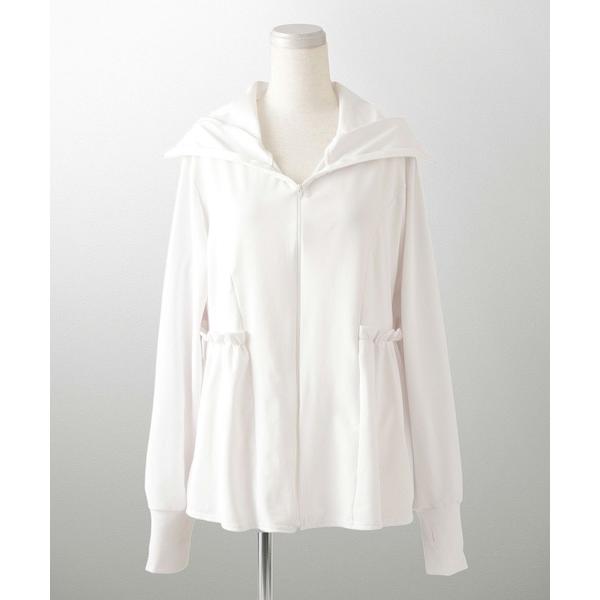 ZOZO問い合わせ番号:92767037ショップ:Joint Space，ジョイントスペースブランド:HUIT bouquet，ユイット商品名:UVカット ペプラム パーカー HUITカテゴリ:トップス>パーカーブランド品番:hit5...