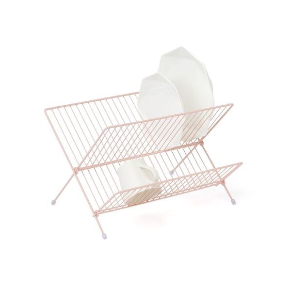 ZOZO問い合わせ番号:92769078ショップ:Francfranc，フランフランブランド:Francfranc，フランフラン商品名:X型 ワイヤーディッシュラック ピンクカテゴリ:食器/キッチン>キッチンツールブランド品番:110...