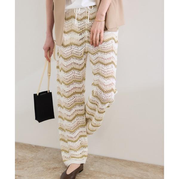 『セール実施中』ZOZO問い合わせ番号:92769587ショップ:ROPE'，ロぺブランド:Coohem，コーヘン，ROPE'，ロペ商品名:【COOHEM（コーヘン）】ZIGZAG SUKASHI KNIT PANTS【WEB・一部店舗限定...