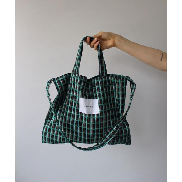 ZOZO問い合わせ番号:92771236ショップ:chuclla，チュクラブランド:SANSeLF，サンセルフ商品名:【SANSeLF】2WAYチェックトートバッグ sana25s034カテゴリ:バッグ>トートバッグブランド品番:sa...