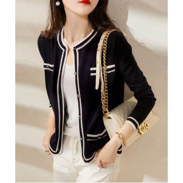 『タイムセール実施中』ZOZO問い合わせ番号:92771447ショップ:Ada.，エイダブランド:maison de LATIR，メゾンドラティール商品名:着回ししやすい上品ラインデザイン薄手カーディガンカテゴリ:トップス>カーディガ...