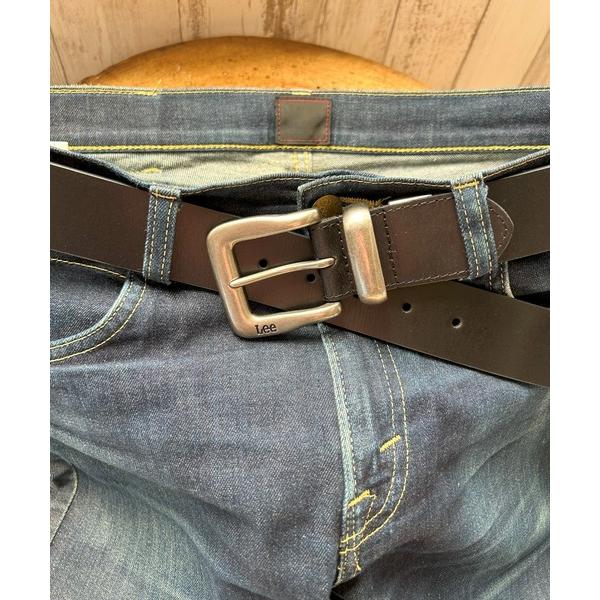 『タイムセール実施中』ZOZO問い合わせ番号:92771643ショップ:Outfitter lab，アウトフィッターラボブランド:Lee，リー商品名:Lee/リー 40mm メタルループ レザーベルト/ヴィンテージ調カテゴリ:ファッション雑...