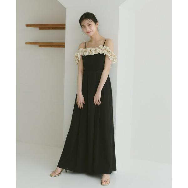 ZOZO問い合わせ番号:92773577ショップ:Olu.，オルドットブランド:Olu.，オルドット商品名:【Kanako×Olu.】ショルダーフリルタックワンピースカテゴリ:ワンピース/ドレス>ドレスブランド品番:OL25ACA06...