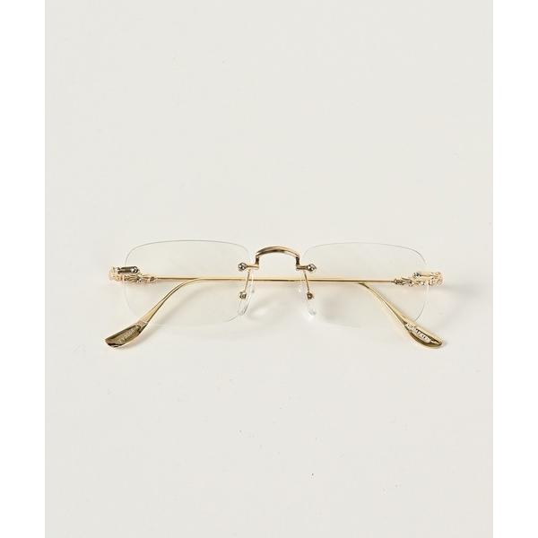 ZOZO問い合わせ番号:92774062ショップ:MAISON mou，メゾン ムーブランド:ADAM PATEK，アダムパテック商品名:【ADAMPATEK/アダムパテック】engraving rimless glasses（彫金入りリム...