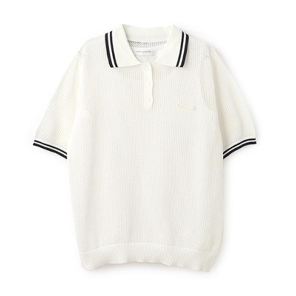 『セール実施中』ZOZO問い合わせ番号:92804694ショップ:NARUMIYA ONLINE，ナルミヤ オンラインブランド:pom ponette junior，ポンポネットジュニア商品名:メッシュ半袖ポロニットカテゴリ:トップス&gt...