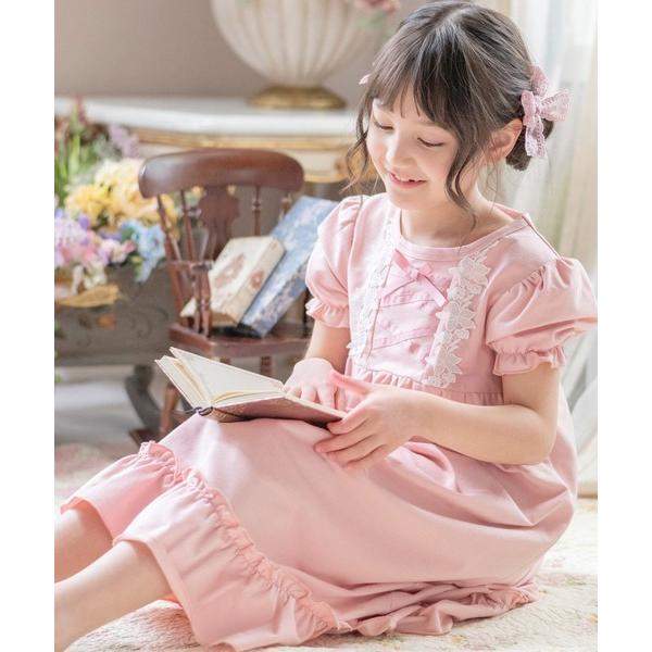 ZOZO問い合わせ番号:92806016ショップ:Catherine Cottage，キャサリンコテージブランド:Catherine Cottage，キャサリンコテージ商品名:半袖フラワーレース＆クロスリボンネグリジェカテゴリ:ルームウェア...