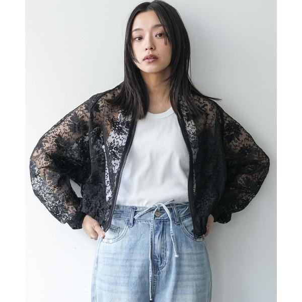 『タイムセール実施中』ZOZO問い合わせ番号:92806084ショップ:mili an deni，ミリアンデニブランド:mili an deni，ミリアンデニ商品名:レースブルゾンカテゴリ:ジャケット/アウター>ブルゾンブランド品番:...