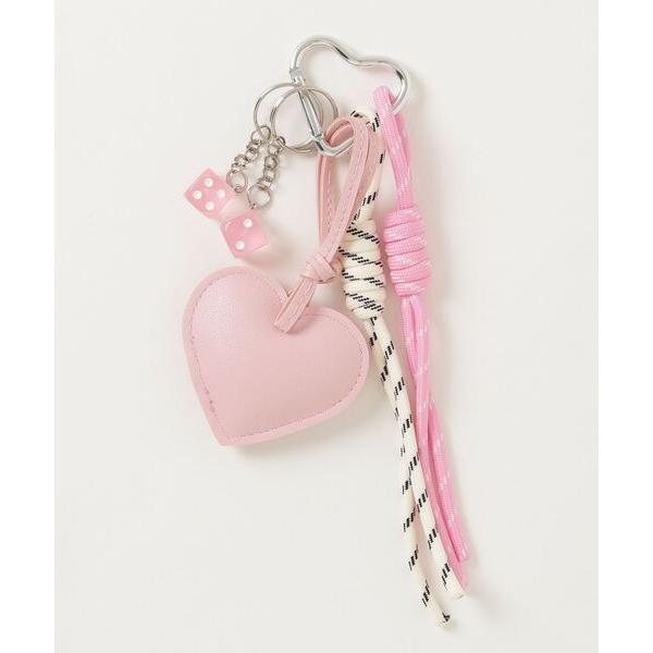 『タイムセール実施中』ZOZO問い合わせ番号:92806497ショップ:HIKA，ヒカブランド:HIKA，ヒカ商品名:【HIKA】ハートチャームキーホルダーカテゴリ:財布/小物>キーホルダーブランド品番:hika4099カラー:ブラッ...