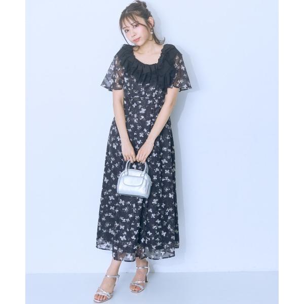 『タイムセール実施中』ZOZO問い合わせ番号:92808044ショップ:SMILE LAND，スマイルランドブランド:marun，マルン，SMILE LAND，スマイルランド商品名:＜大きいサイズ＞衿元チュールドッキングワンピース　maru...