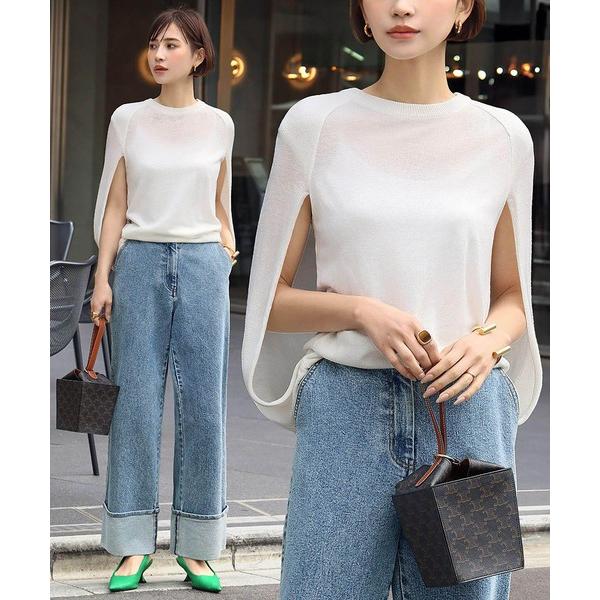 『タイムセール実施中』ZOZO問い合わせ番号:92841130ショップ:RIVER FIELD &amp; Co.，リバーフィールド　アンド　コーブランド:ELFRANK，エルフランク商品名:ケープスリットスリーブニットプルオーバーカテゴリ...