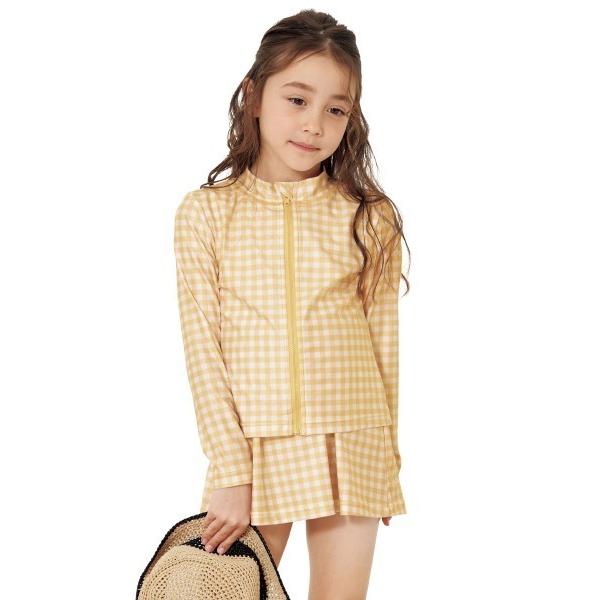 『タイムセール実施中』ZOZO問い合わせ番号:92841962ショップ:nissen，ニッセンブランド:QUNTSTYLE，キュントスタイル商品名:チェック柄長袖ラッシュガード（男の子　女の子　水着）カテゴリ:水着/着物・浴衣>ラッシ...