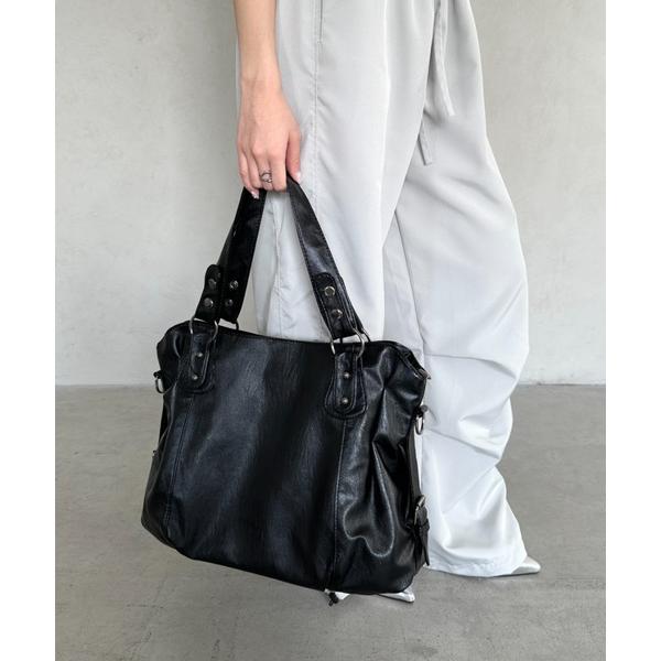 『タイムセール実施中』ZOZO問い合わせ番号:92843856ショップ:Outfitter lab，アウトフィッターラボブランド:Bamm，バム，Outfitter lab，アウトフィッターラボ商品名:サイドベルトPUボストンバッグカテゴリ...