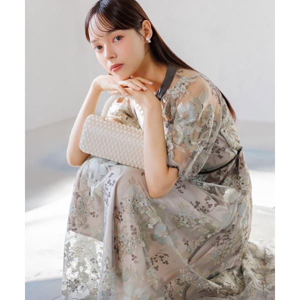 ZOZO問い合わせ番号:92843887ショップ:form forma，フォルム フォルマブランド:form forma，フォルムフォルマ商品名:フラワー刺繍ドレス/結婚式/パーティー/お呼ばれカテゴリ:ワンピース/ドレス>ドレスブラ...