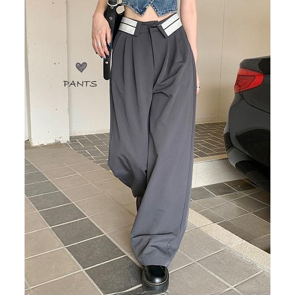 『タイムセール実施中』ZOZO問い合わせ番号:92843941ショップ:Auntie Rosa，アンティローザブランド:SEN TOKYO，セントーキョー商品名:シンプルな中にトレンド感をプラス。ハイウエストロールダウン スラックスカテゴリ...