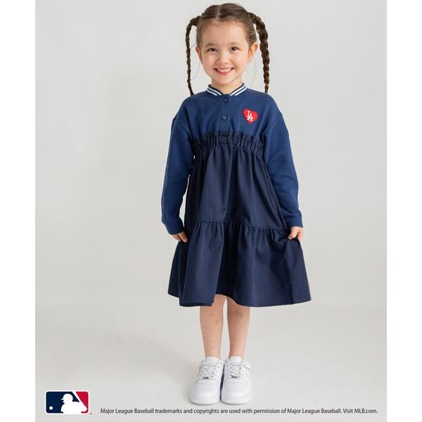 ZOZO問い合わせ番号:92844105ショップ:branshes，ブランシェスブランド:MLB，メジャーリーグベースボール，branshes，ブランシェス商品名:【MLB/Major League Baseball】スタジャン風ワンピース...