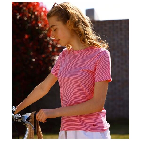 『セール実施中』ZOZO問い合わせ番号:92874720ショップ:PETIT BATEAU，プチバトーブランド:PETIT BATEAU，プチバトー商品名:ミラレクルーネック半袖Ｔシャツカテゴリ:トップス>Tシャツ/カットソーブランド...