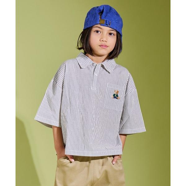 『セール実施中』ZOZO問い合わせ番号:92875029ショップ:pairmanon，ペアマノンブランド:PAIRMANON STREET，ペアマノンストリート商品名:【PAIRMANON STREET】くま刺繍 ベア刺繍入り 半袖 シャツ...