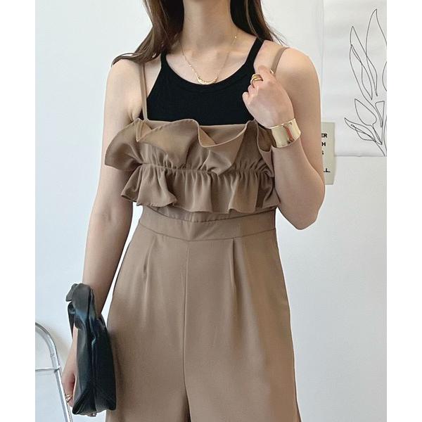 『タイムセール実施中』ZOZO問い合わせ番号:92875832ショップ:FUTIER LAND，フューティアランドブランド:Futier land，フューティアランド商品名:【オケージョン対応】フリルビスチェ風オールインワンカテゴリ:オール...