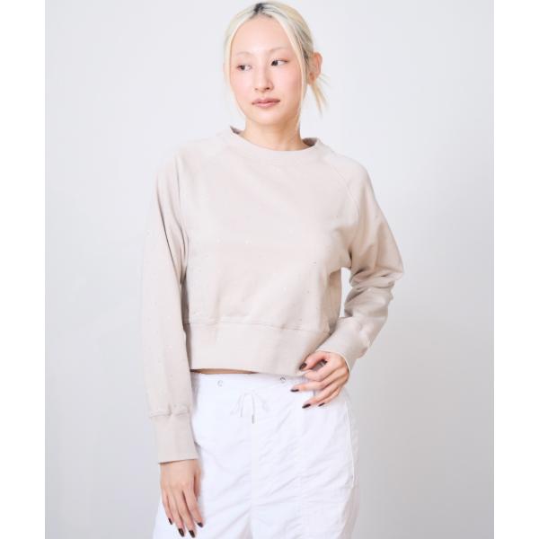 『セール実施中』ZOZO問い合わせ番号:92906093ショップ:NARUMIYA ONLINE，ナルミヤ オンラインブランド:LUKU nari，ルクナーリ商品名:ラインストーン裏毛プルオーバーカテゴリ:トップス>スウェットブランド...