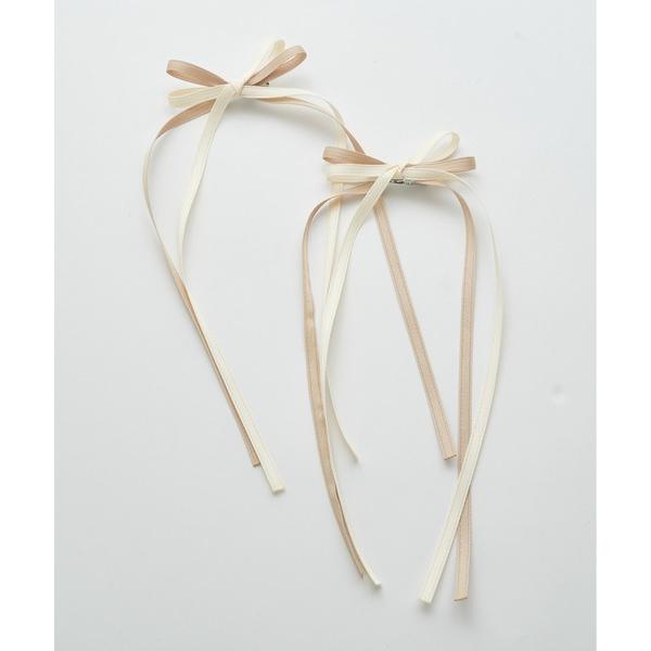 ZOZO問い合わせ番号:92906590ショップ:FRP，エフアールピーブランド:dee doo dah，ディドゥダ，Sakka，サッカ商品名:【deedoodah】ミニロングリボンヘアクリップカテゴリ:ヘアアクセサリー>バレッタ/ヘ...