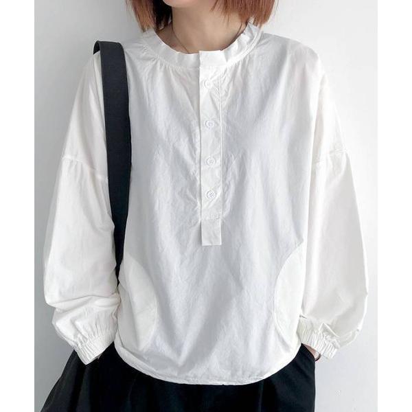 『セール実施中』ZOZO問い合わせ番号:92906625ショップ:FRP，エフアールピーブランド:BLANC FICELLE，ブランフィセル商品名:プルオーバー　ヘンリーシャツカテゴリ:トップス>シャツ/ブラウスブランド品番:NFSS...