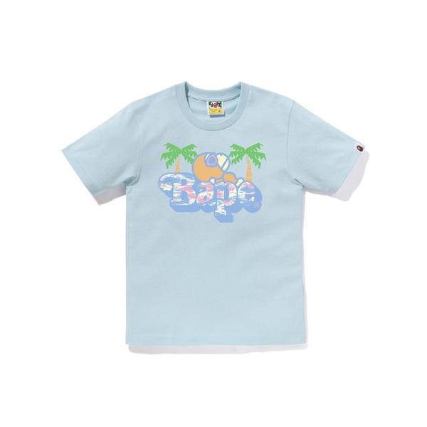 ZOZO問い合わせ番号:92908059ショップ:A BATHING APE，ア ベイシング エイプブランド:A BATHING APE，アベイシングエイプ商品名:PALM TREE PATTERN MILO ON BAPE TEEカテゴリ...