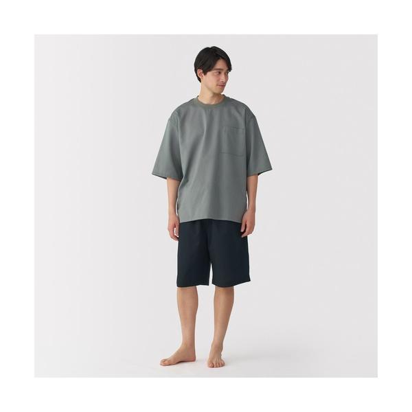 ZOZO問い合わせ番号:92908205ショップ:無印良品，ムジルシリョウヒンブランド:無印良品，ムジルシリョウヒン商品名:紳士　風を通す　半袖ルームウェアセットカテゴリ:ルームウェア>ルームウェア/パジャマブランド品番:455058...