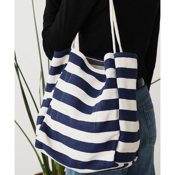 『セール実施中』ZOZO問い合わせ番号:92909049ショップ:ROOP TOKYO，ループトーキョーブランド:ROOPTOKYO，ループトウキョウ商品名:Border Big Size Tote Bag / ボーダービックサイズトートバ...