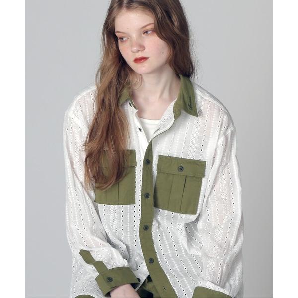 ZOZO問い合わせ番号:92909369ショップ:AVIREX WOMAN，アヴィレックス ウーマンブランド:AVIREX，アヴィレックス商品名:《WEB LIMITED Belle LINE》LACE SHIRT/レースシャツカテゴリ:ト...